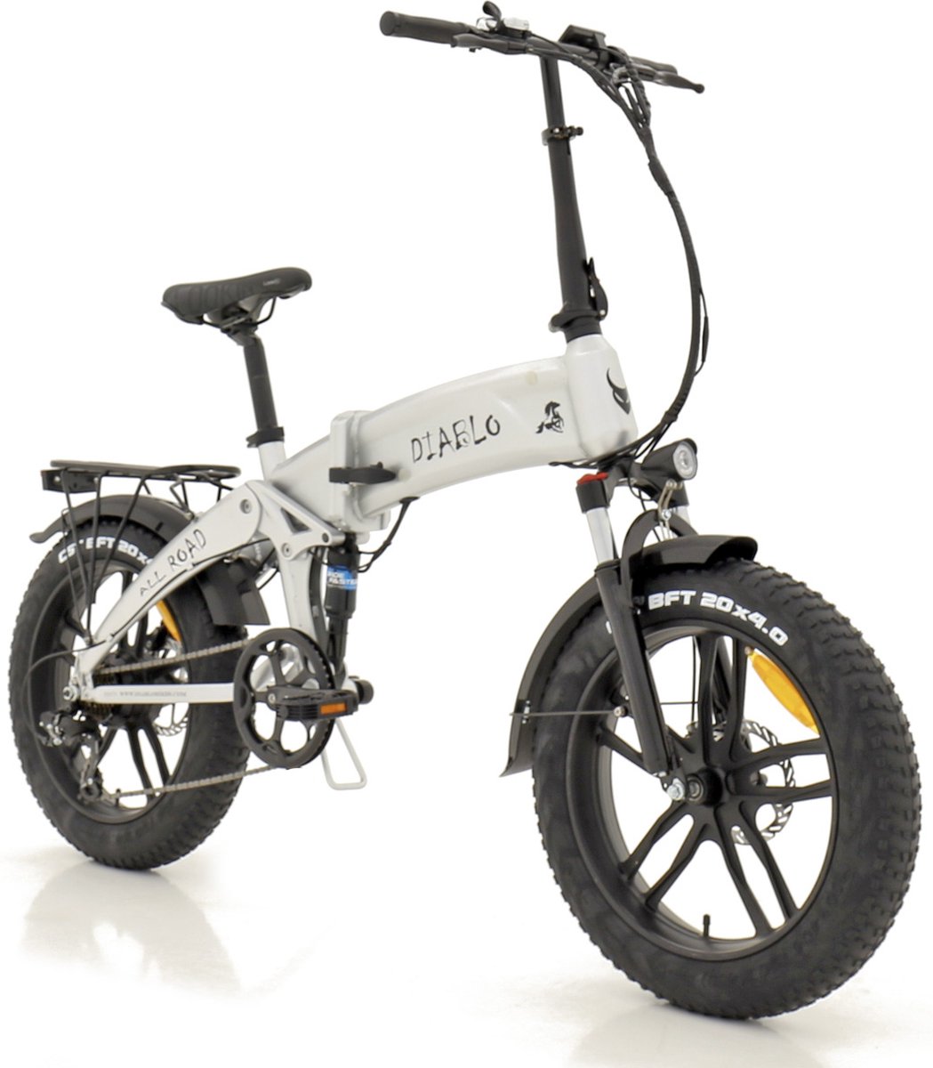 Elektrische vouwfiets, fatbike, design, 10Ah accu, All Road, 7sp, 44 cm ...