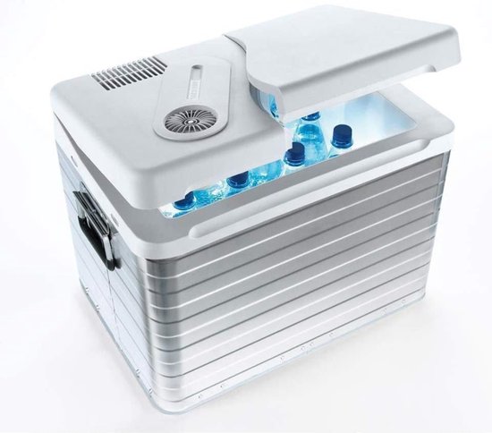 Koelbox - AC/DC - Draagbare thermo-elektrische aluminium koelbox - 39 liter - 12 V en... | bol