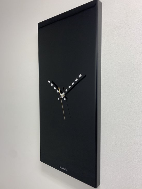 Wandklok TIVOLI BLACK == MODERN DESIGN == | bol