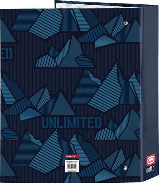 Ringmap Eckō Unltd. Peaks Marineblauw A4 (27 x 33 x 6 cm) | bol