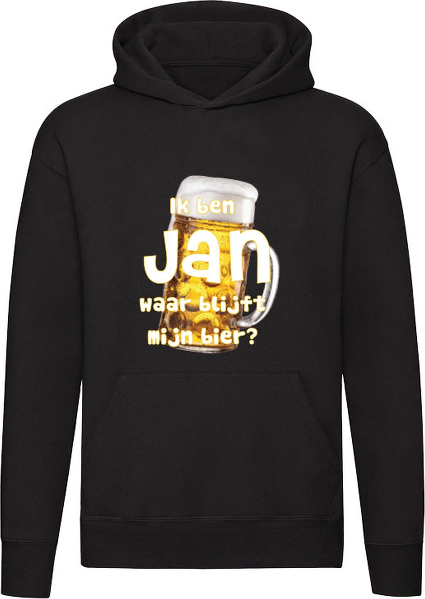 Ik ben Jan, waar blijft mijn bier Hoodie - cafe - kroeg - feest ...
