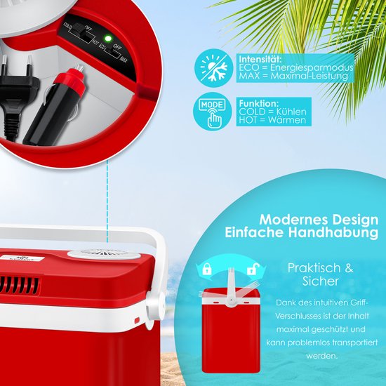 KESSER® 32L Thermo Elektrische Koelbox voor warm houden en koelen | Coolbox / 12V,... | bol.com