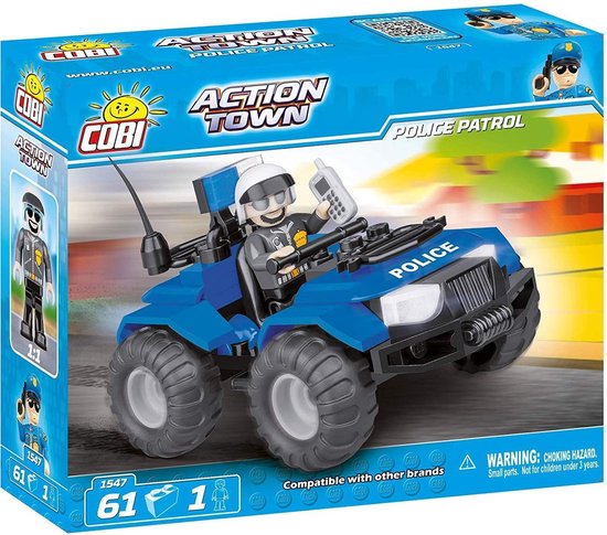 Cobi 62 Pcs Action Town /1547/ Atv Police Patrol | bol.com