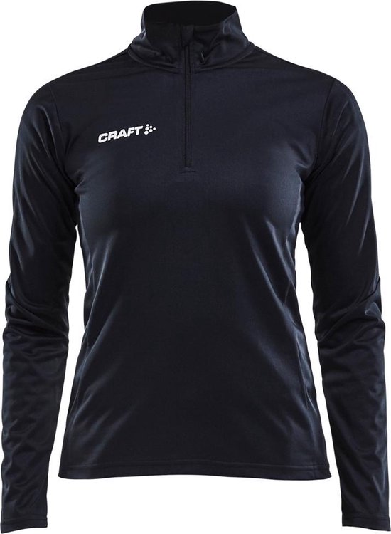 Craft Progress Halfzip Ls Tee W 1905625 - Black/White - XL | bol