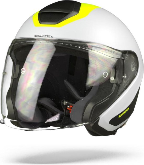 Schuberth M1 Pro Triple Geel Jethelm - Motorhelm - Maat S | bol.com