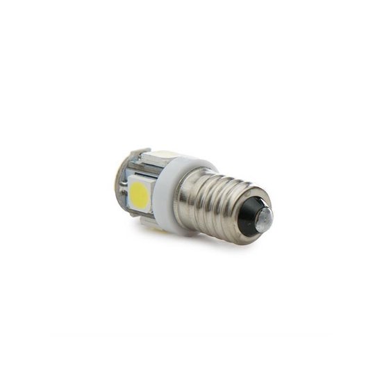 LED Lamp E10 12VDC 1W 5 X SMD5050 Warm Wit | bol