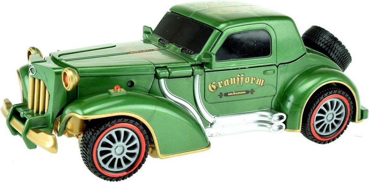 Toi Toys Transformerende Robot in Auto Groen met Licht en Geluid | bol.com
