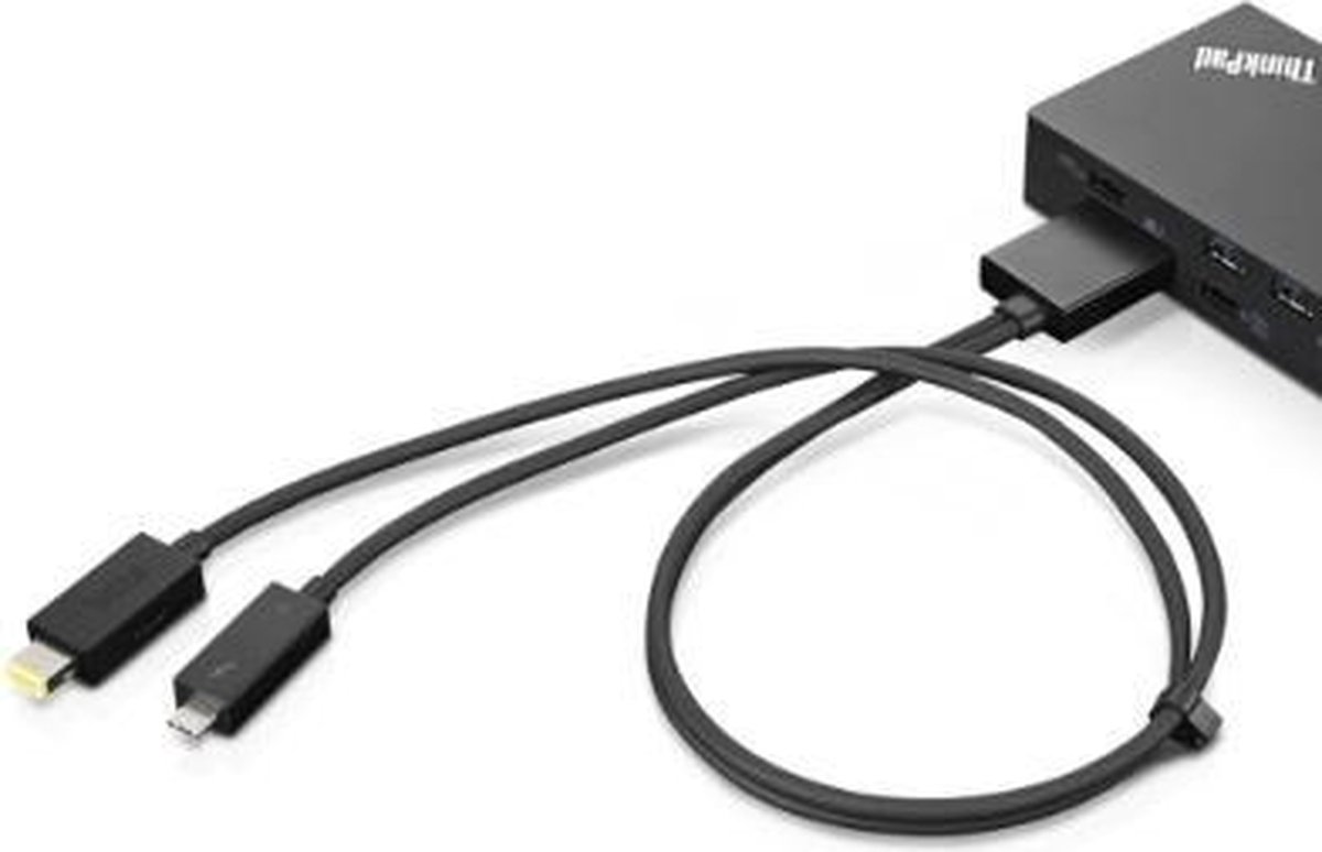 Lenovo - ThinkPad Thunderbolt 3 WorkStation Dock Split Cable - Zwart ...