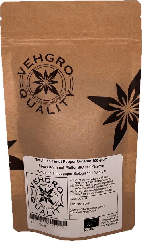 Szechuan Timut peper - 100 gram - Holyflavours - Biologisch | bol