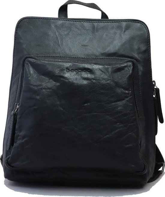 Bagsac Leren Rugzak 7007 Zwart | bol.com