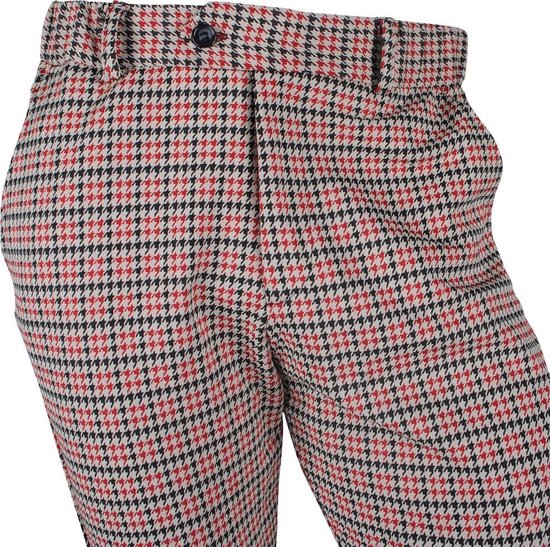 Ferlucci - Heren - Chino - Paulo - Geblokt - Beige | bol.com