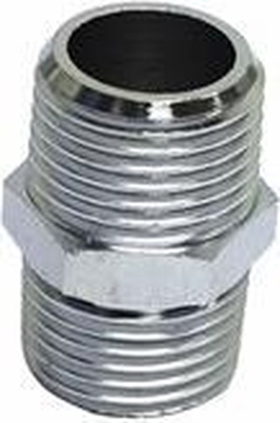 Viega Draadfitting dubbele nippel 1/2 chroom | bol