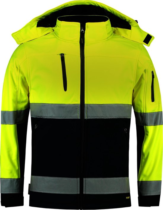 Tricorp Soft Shell Jack EN471 bi-color - Workwear - 403007 - fluor geel ...