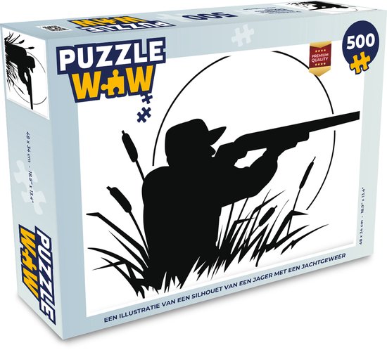 Puzzle Hunting Illustration 500 pièces - Une illustration d'une ...