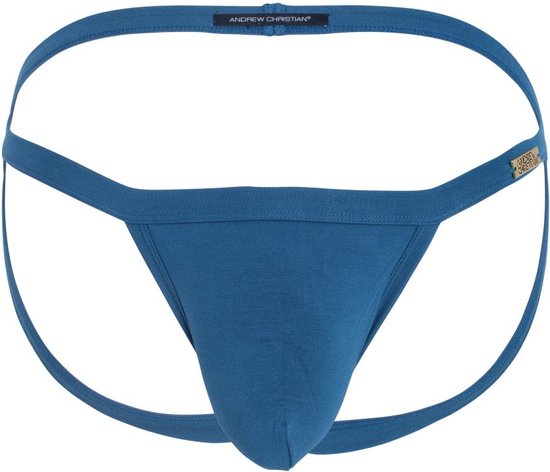 Andrew Christian SEX JOCK W/ ALMOST NAKED® Teal - MAAT XL - Heren ...