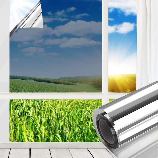 Inkijkbescherming raamfolie - 60 x 400 cm - UV-bescherming ...