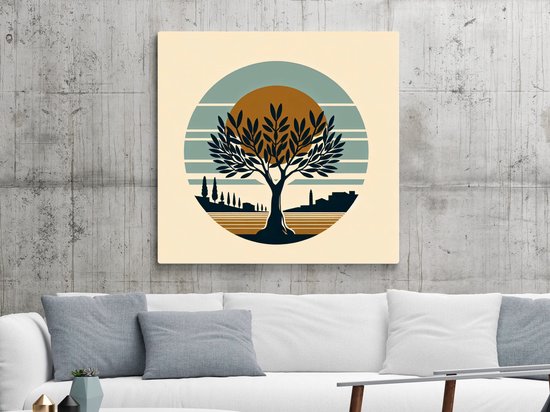 Modern olijfboom schilderij | Contemporary twist on traditional icon ...