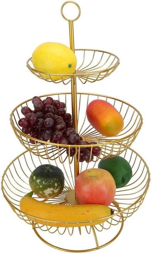 3-Tier Fruit Plate Moderne Woonkamer Opbergmand Lade - Servies voor ...