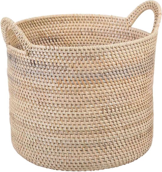 Rotan mand Elie natuur met handvat | bol