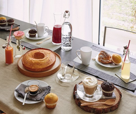 Rocco Bormioli Easy Bar Schotel voor bij theeglas - 14 cm - 6 stuks | bol