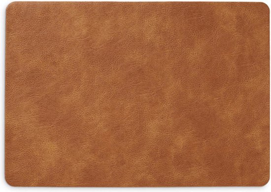 Zeller Placemats - 8x - lederlook - cognac kleur - 42 x 30 cm - tafel ...
