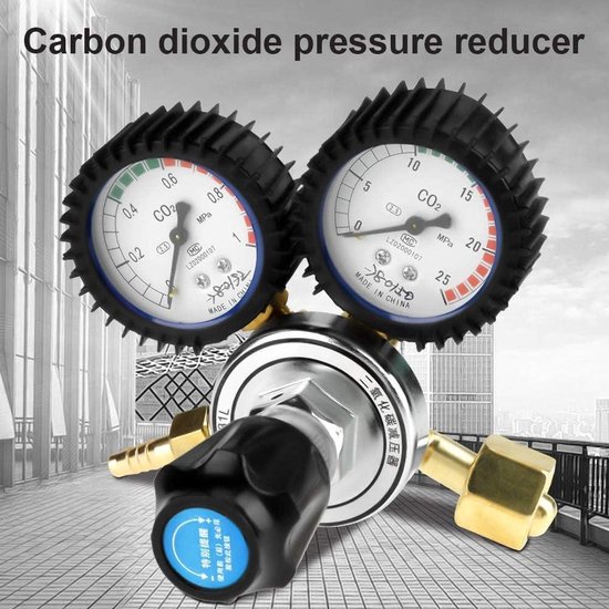 CO2 Gas Regulator - Kooldioxide Lassen Drukregelaar G5/8 - Drukmeter | bol