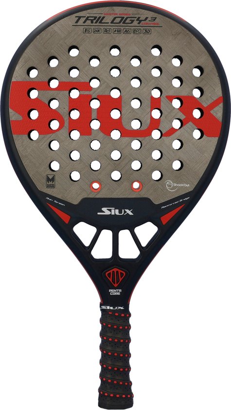 Siux Trilogy 3 Control 24K (Rond) - 2023 padel racket | bol