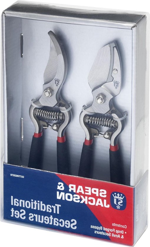 Traditional Bypass Anvil Garden Scissor Set - 8 piece cutting set | bol