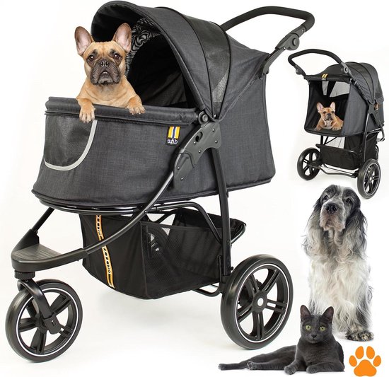 Hundewagen & Haustier Buggy bis 32 kg - einfach faltbar - 3-Fach ...