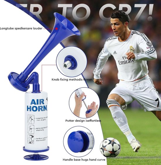 Handmatige luchthoorn - Zeer luide luchthoorn voor sportevenementen en ...