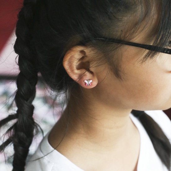 Zilveren kinderoorbellen vlinder | bol.com