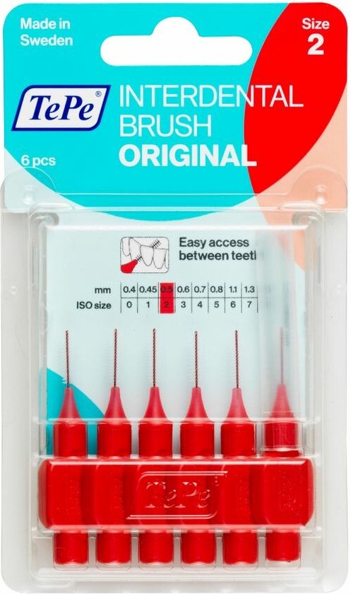 Tepe Original Ragers - Interdentale Borstels 0.5mm Rood ...