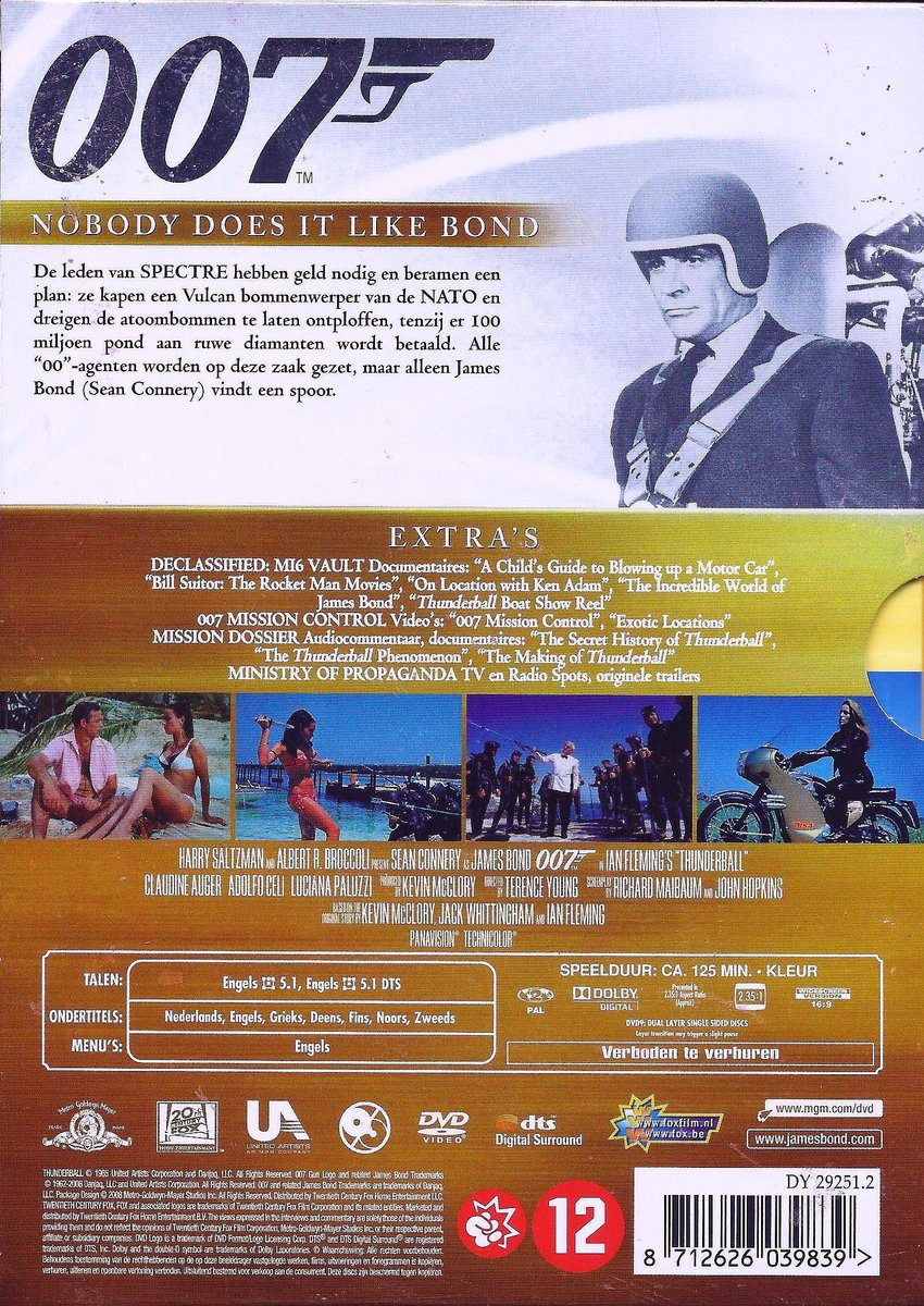 Thunderball (Ultimate Edition) (Dvd), Guy Doleman | Dvd's | bol.com