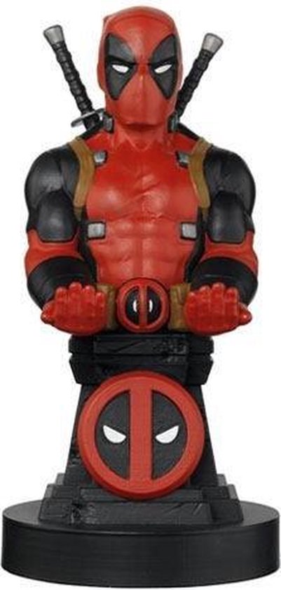 Cable Guy - Deadpool Plinth telefoonhouder - game controller stand met usb oplaadkabel... | bol