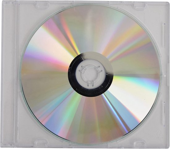 CD/DVD Slimline Hoesjes 5.2mm Dikte - Doorzichtige Achterkant - 100 ...
