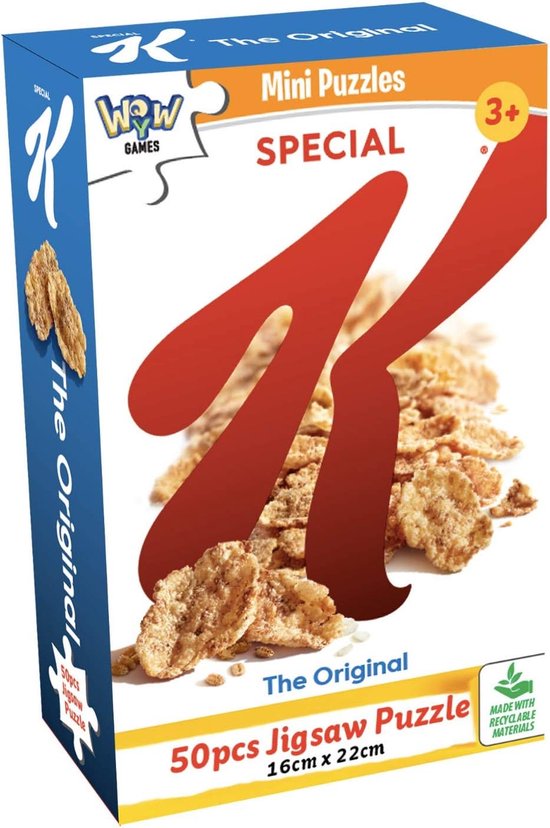 Mini Puzzel - Legpuzzel 50 - Kinderspel - Bekende Cereal Thema's - 16 x ...