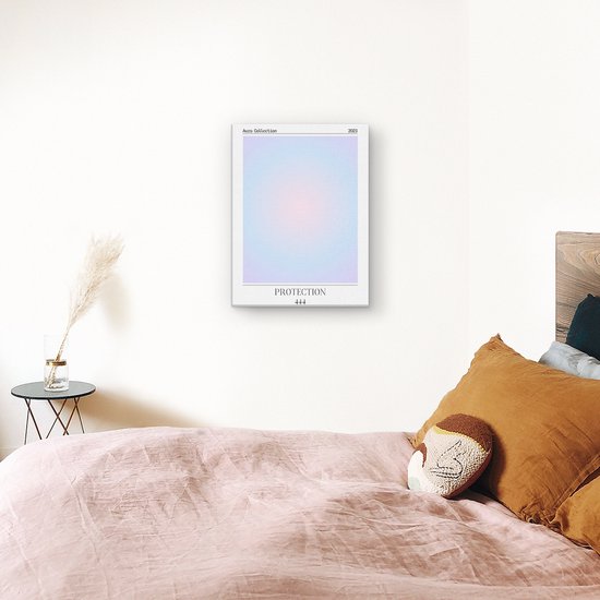 Artaza Canvas Schilderij Aura Protection 444 - 60x80 cm - Wanddecoratie ...
