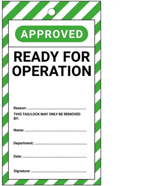 LOTO tags ready for operation EN - 10 stuks - inclusief tiewraps | bol