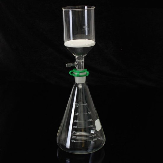 Glas Filter Filtratie Kit 250ml Buchner Trechter 1000ml Conische Flacon ...