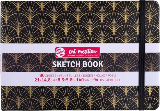 Schetsboek A5 - 140 g/m² - 80 Vel - Dik Papier voor Tekenen, Steden ...
