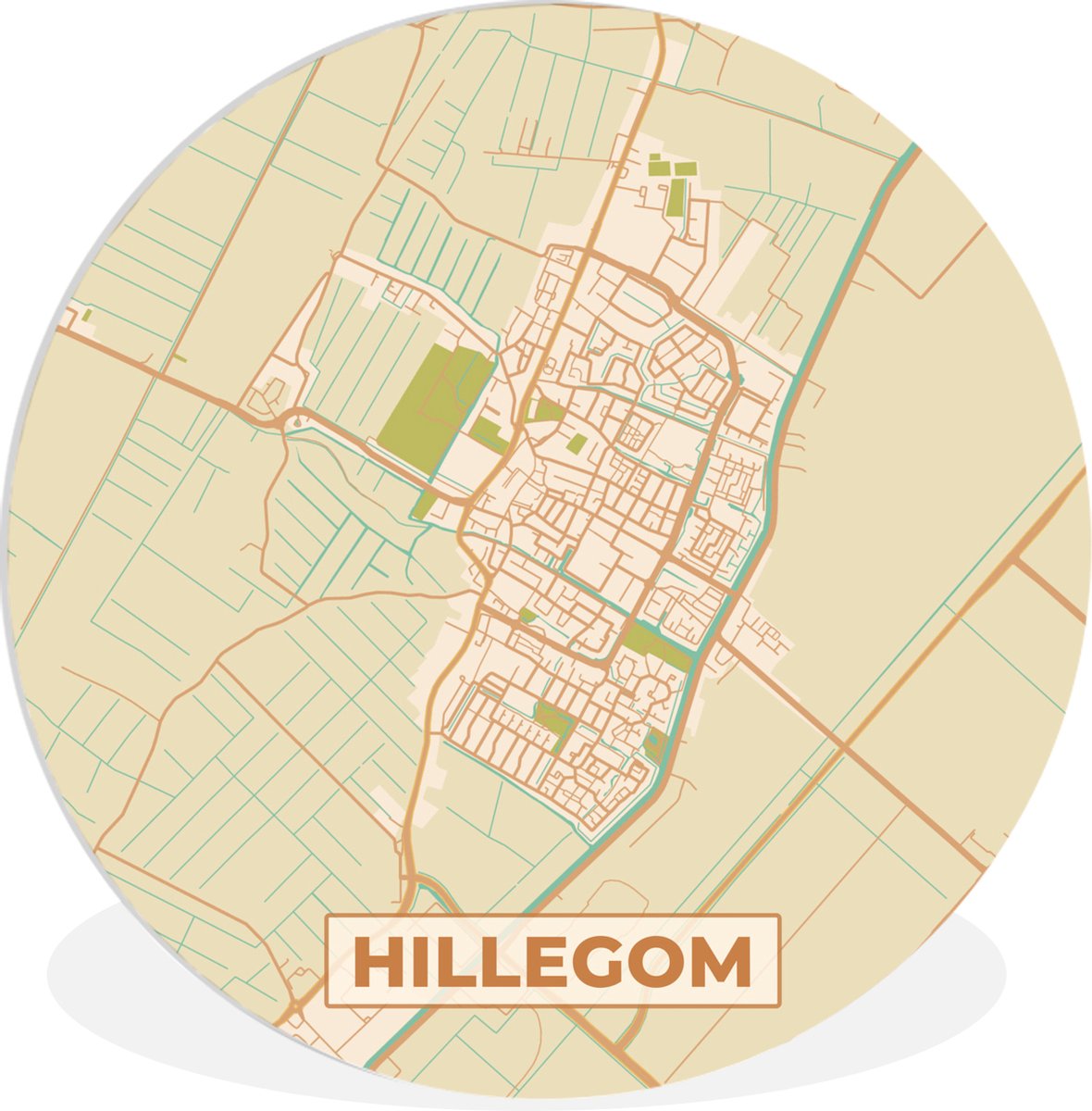 WallCircle - Wall Circle - Wall Circle Indoor - Hillegom - Map - City Map - Floor Plan... | bol.com