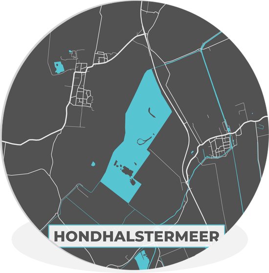 Wall Circle - Wall Circle Indoor - Map - Hondhalstermeer - Groningen - City Map - Map... | bol.com