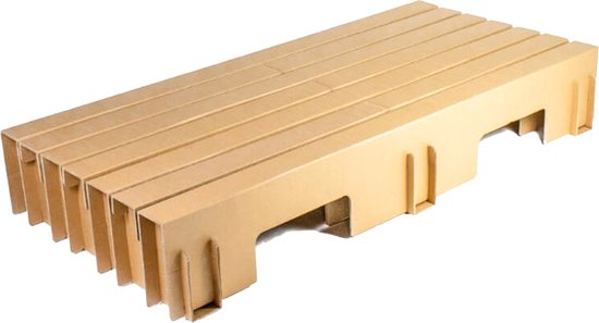 KarTent - Lit en arc en carton - Matras: 160 x 220 cm (taille du lit ...