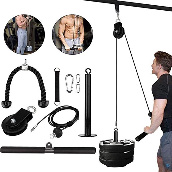 katrol fitness - fitness - home gym - lat pully | bol
