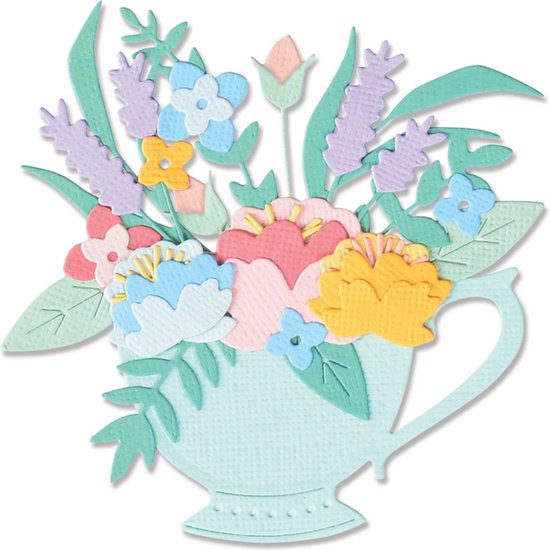 Sizzix Thinlits Snijmal set - Tea time | bol.com