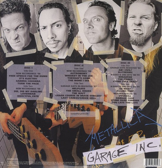 Metallica Garage Inc - 3 LP Limited Edition vinyl - Heavy metal covers ...