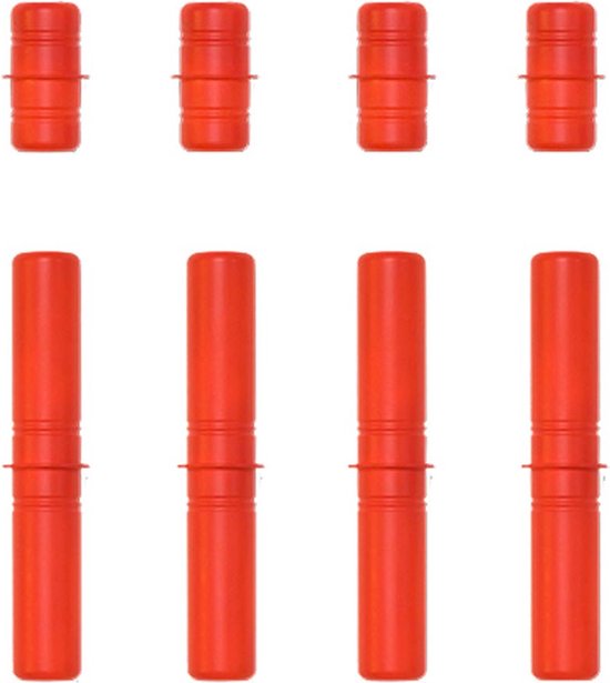 Modu staven - Zachte blokken- Uitbreiding - 8 staven - Rood | bol.com