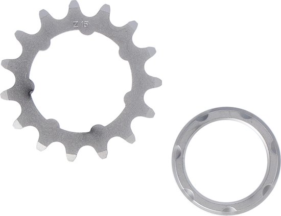 XLC kettingwiel SSS02 baan met ring 1/8 15T staal zilver | bol