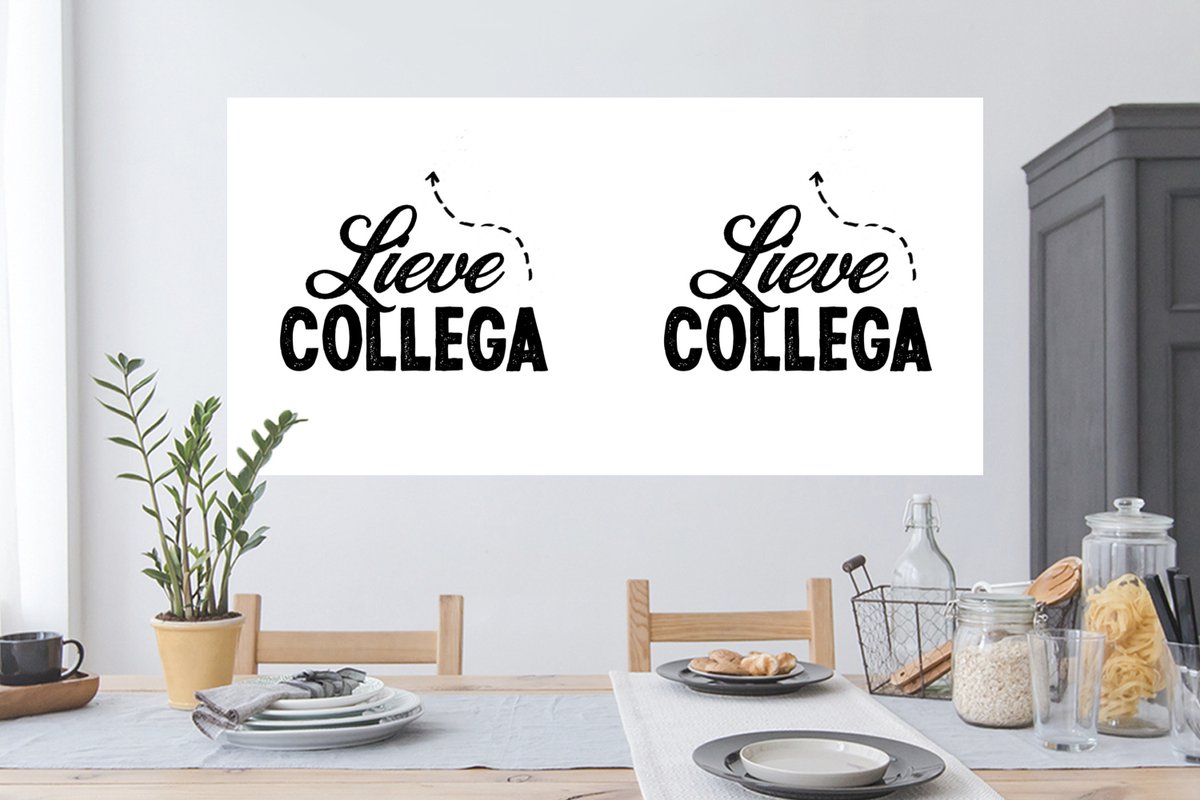 Muurstickers - Lieve collega - Afscheid collega - Quotes - 120x60 cm ...