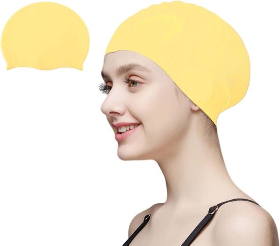 Allecto Plus - Siliconen badmuts voor lang haar, waterdicht en antislip ...